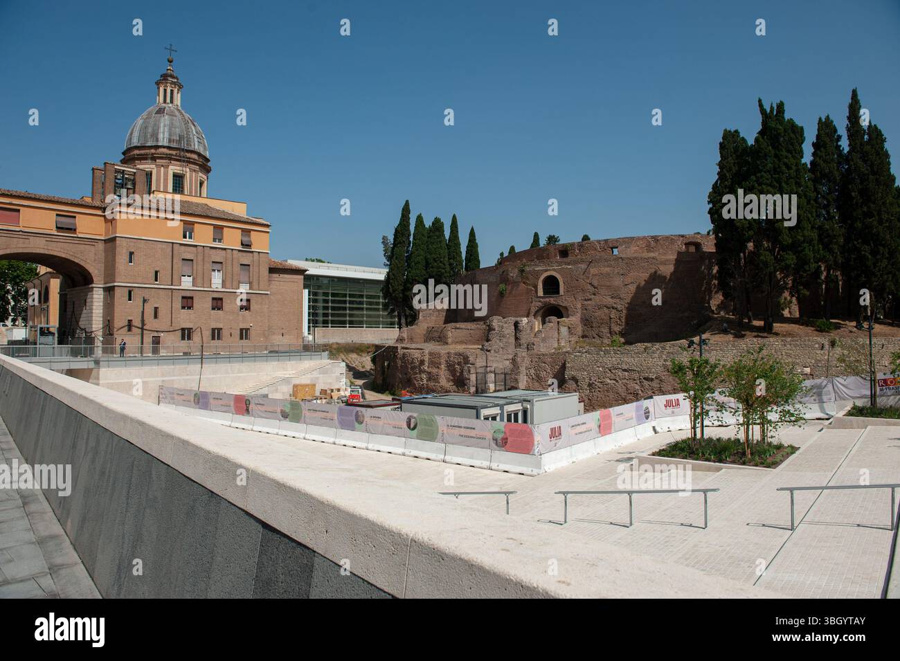 Rome, Italy June 06, 2025: The new Augusto Imperatore Square opens to ...