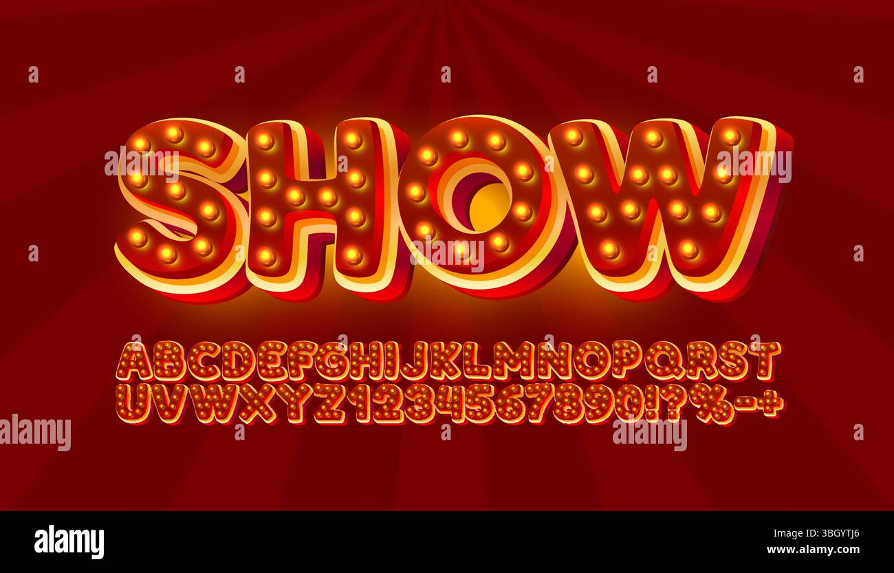 Show font set collection, letters and numbers symbol. Vector Stock ...