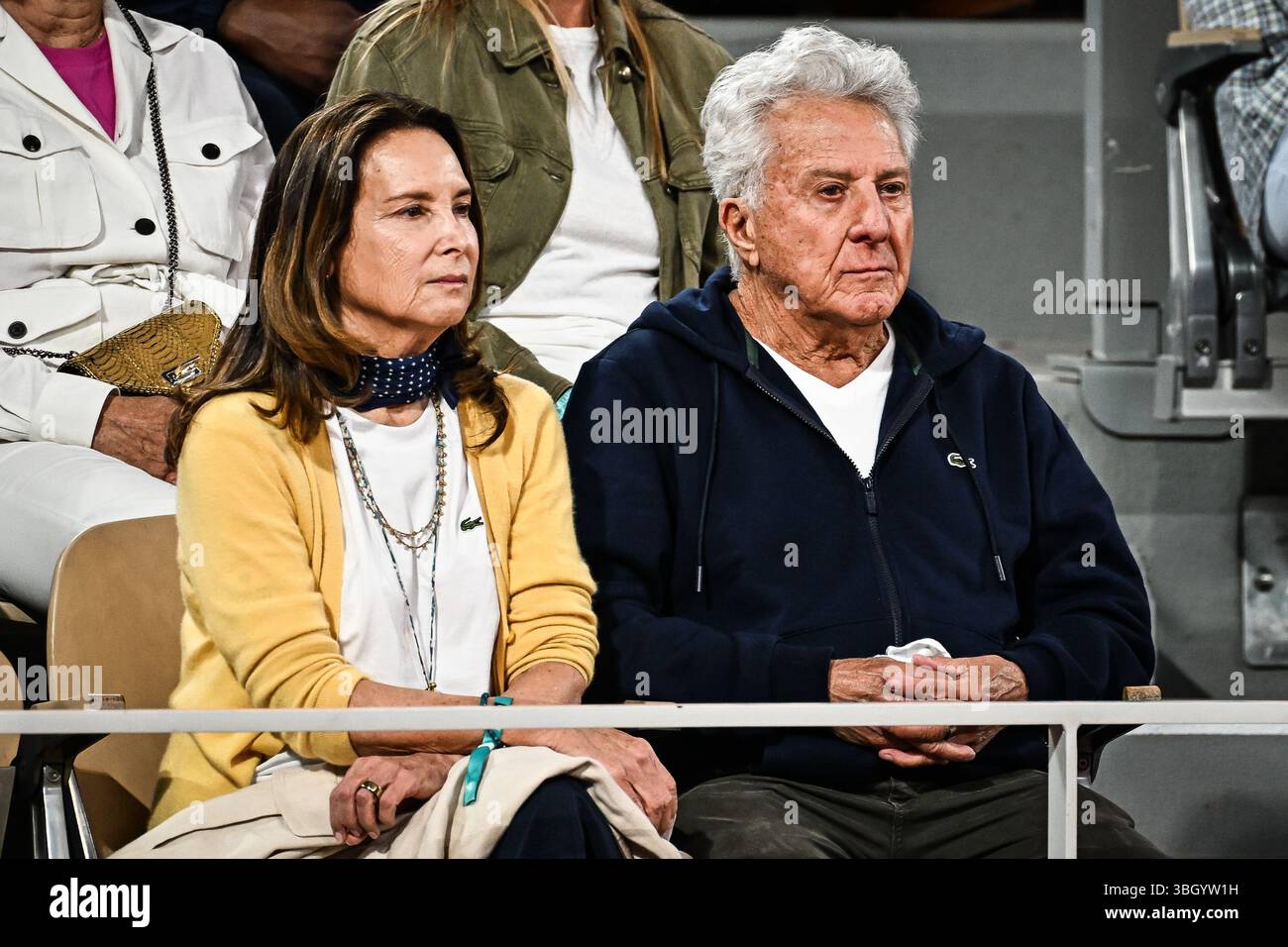 Lisa HOFFMAN and Dustin HOFFMAN during the thirteenth day of the Roland ...