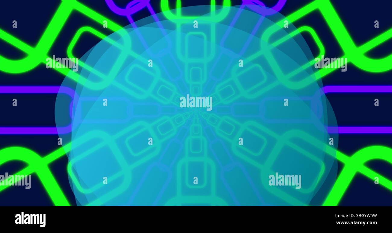 Abstract composition luminous green shapes hi-res stock photography and ...
