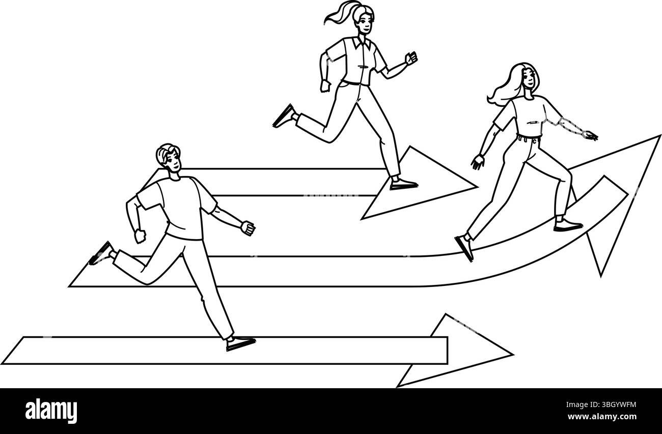 The competitive edge Black and White Stock Photos & Images - Alamy