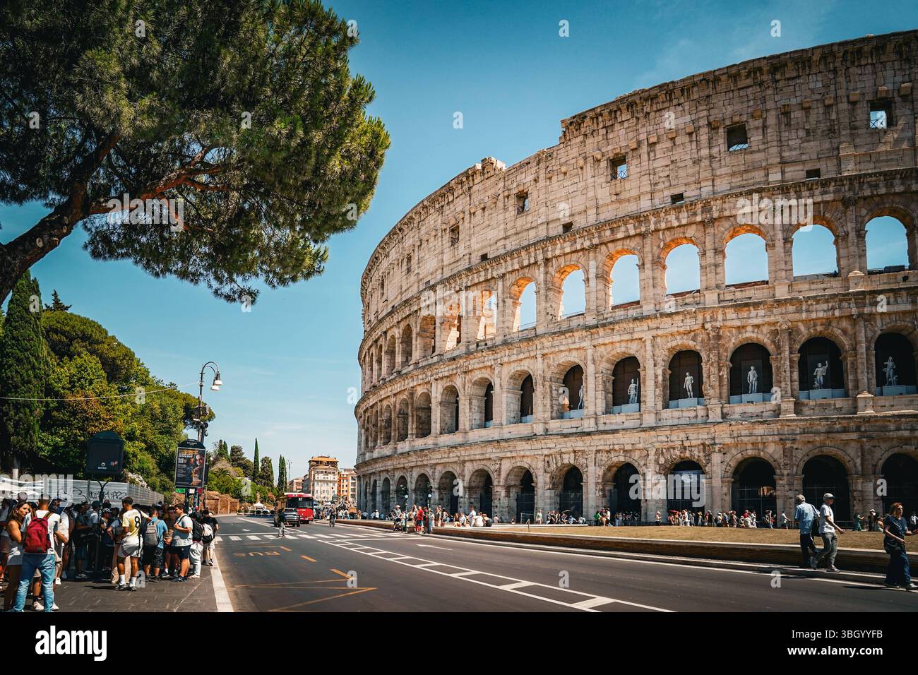 Rom, Italien, Europa Kolosseum Colosseo, antikes Amphitheater, UNESCO ...