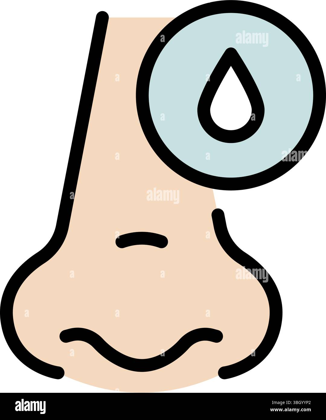 Allergy health problem icon Stock Vector Images - Alamy