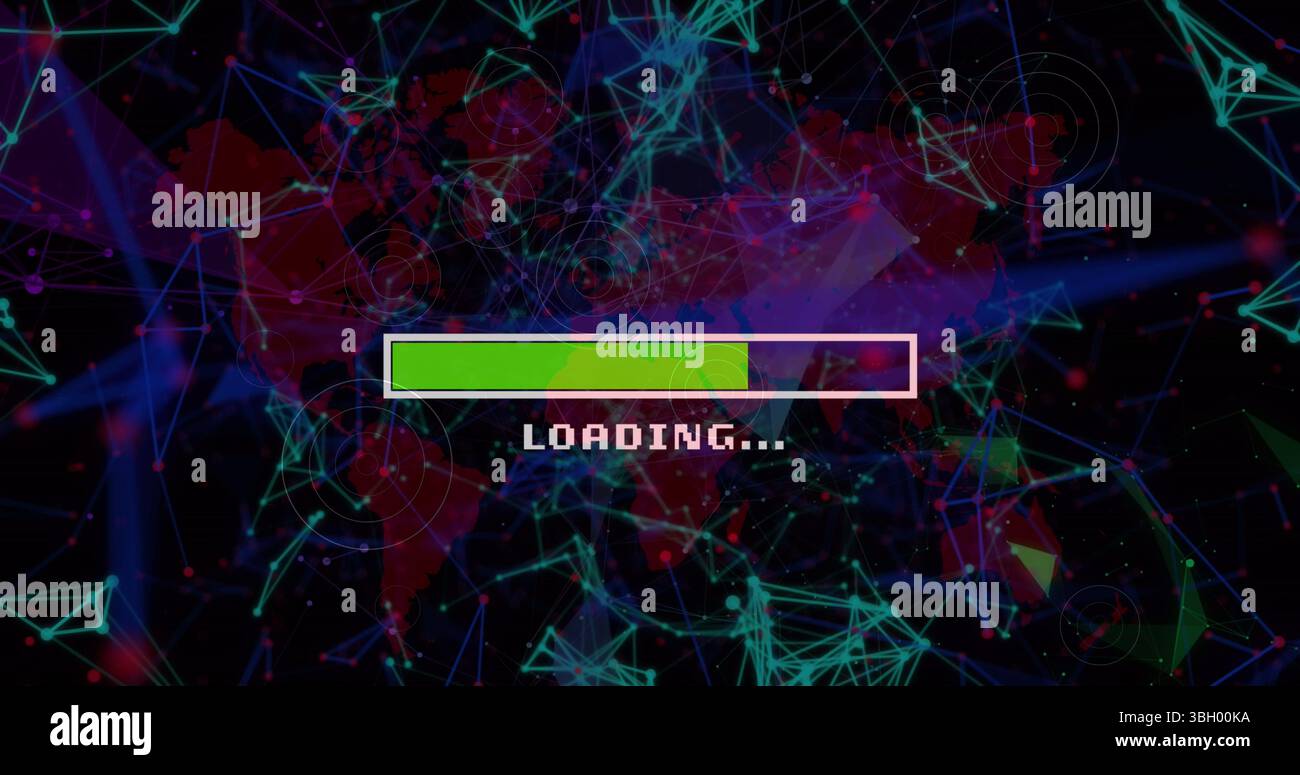 Futuristic cyberpunk blue loading bar hi-res stock photography and ...