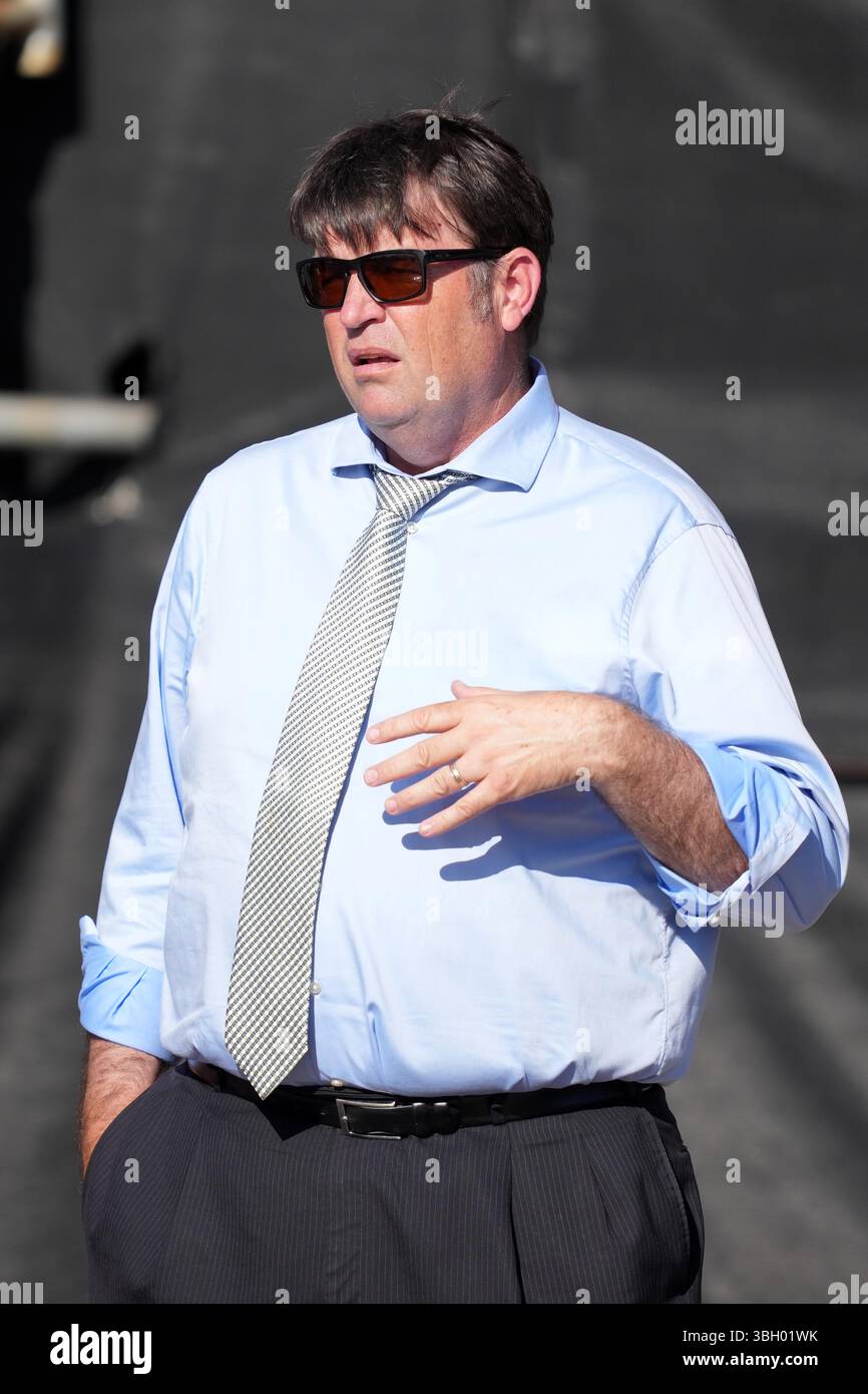 JSerra Catholic High School principal Eric Stroupe watches during ...