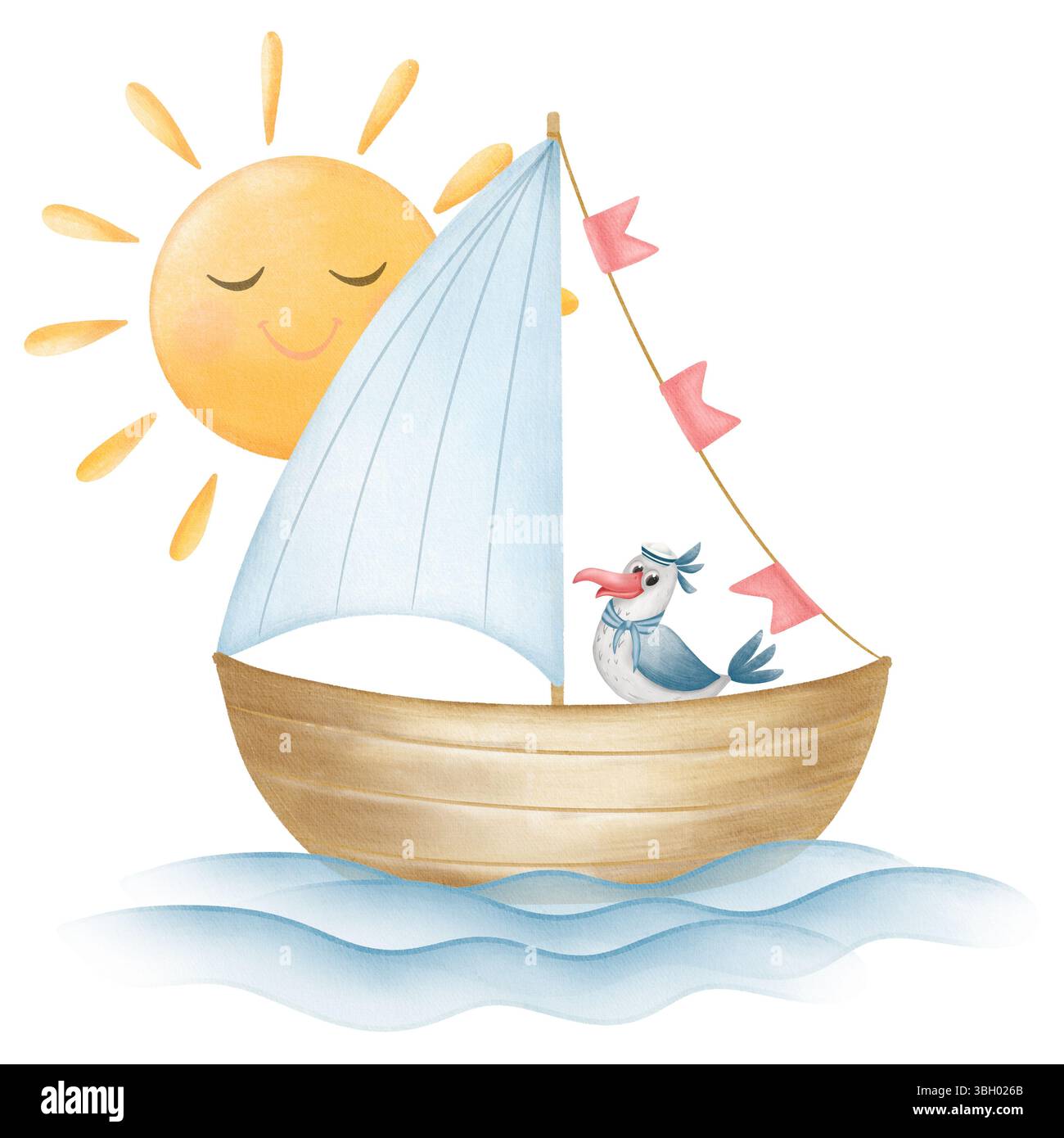 Seagull on journey Cut Out Stock Images & Pictures - Alamy