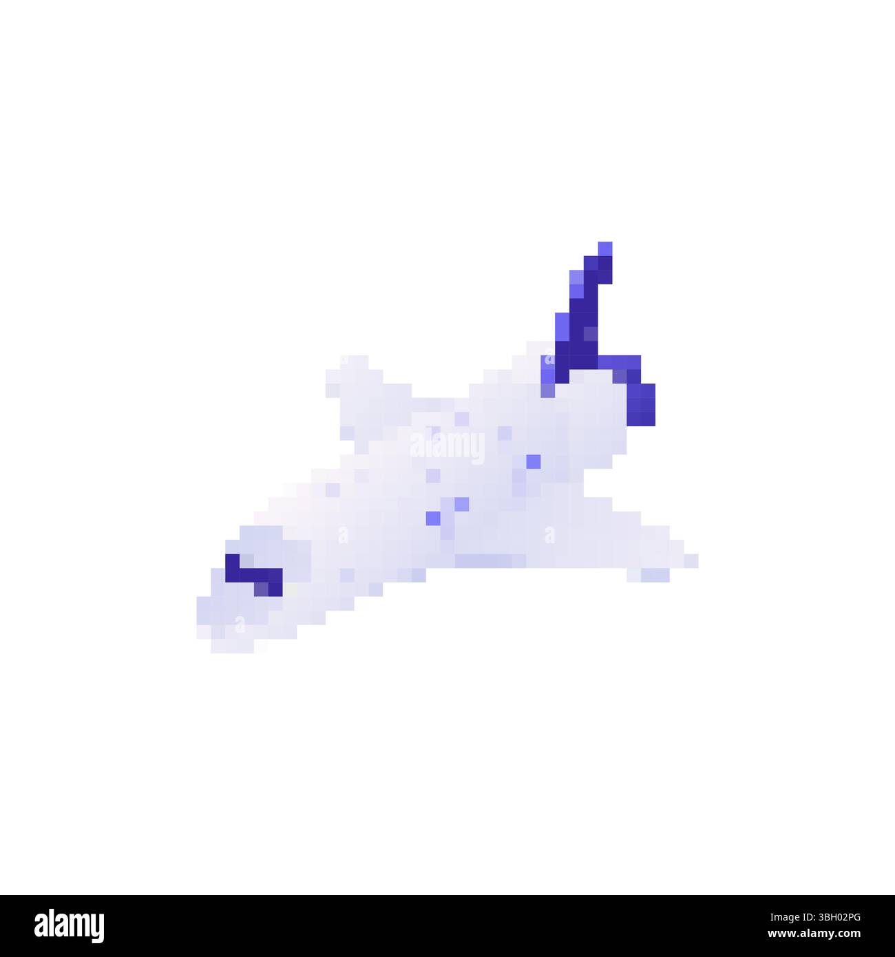Mosaic pixel airplane icon in retro style with simple pixelated design ...