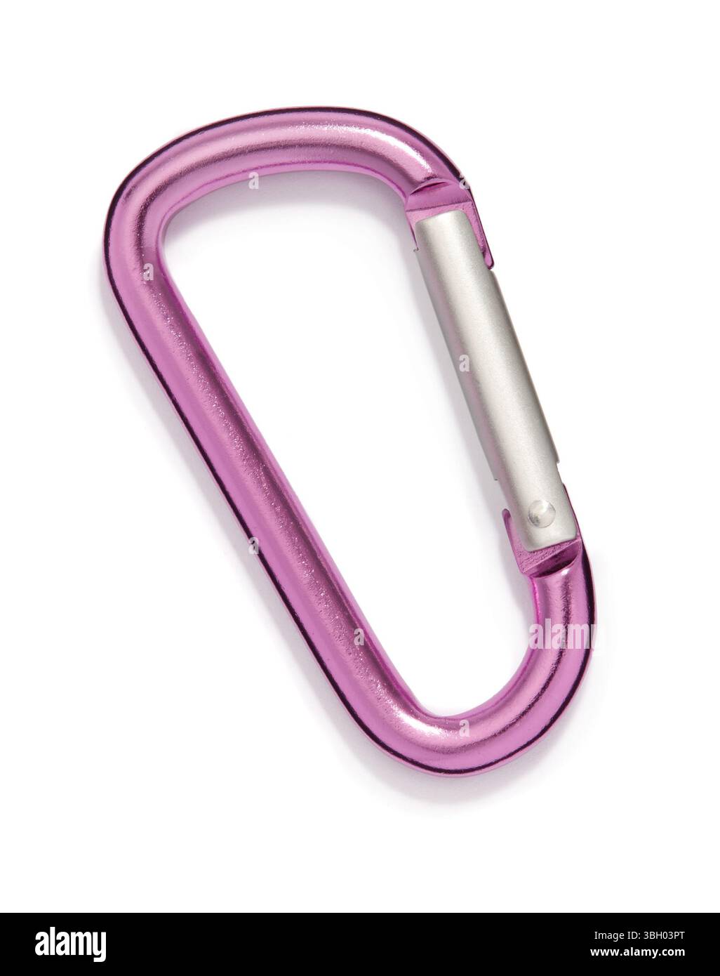carabiner photographed on a white background Stock Photo - Alamy