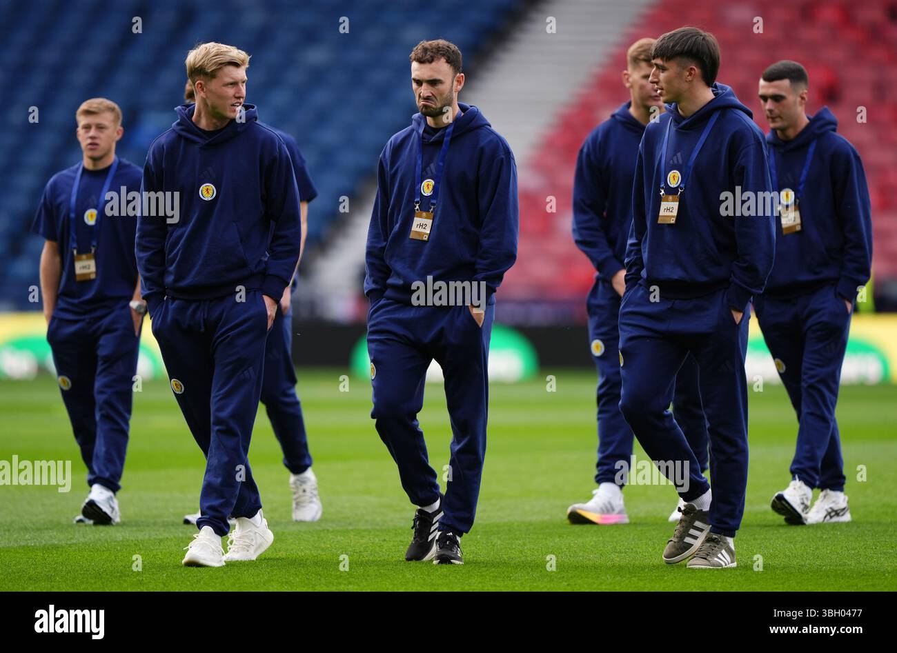 Scotland's Andy Irving (centre) and team-mates ahead of the ...