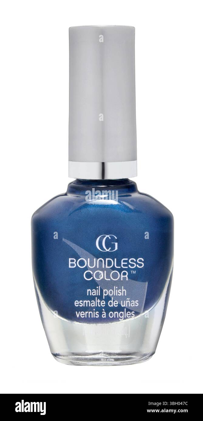 cg nail polish photographed on a white background Stock Photo - Alamy