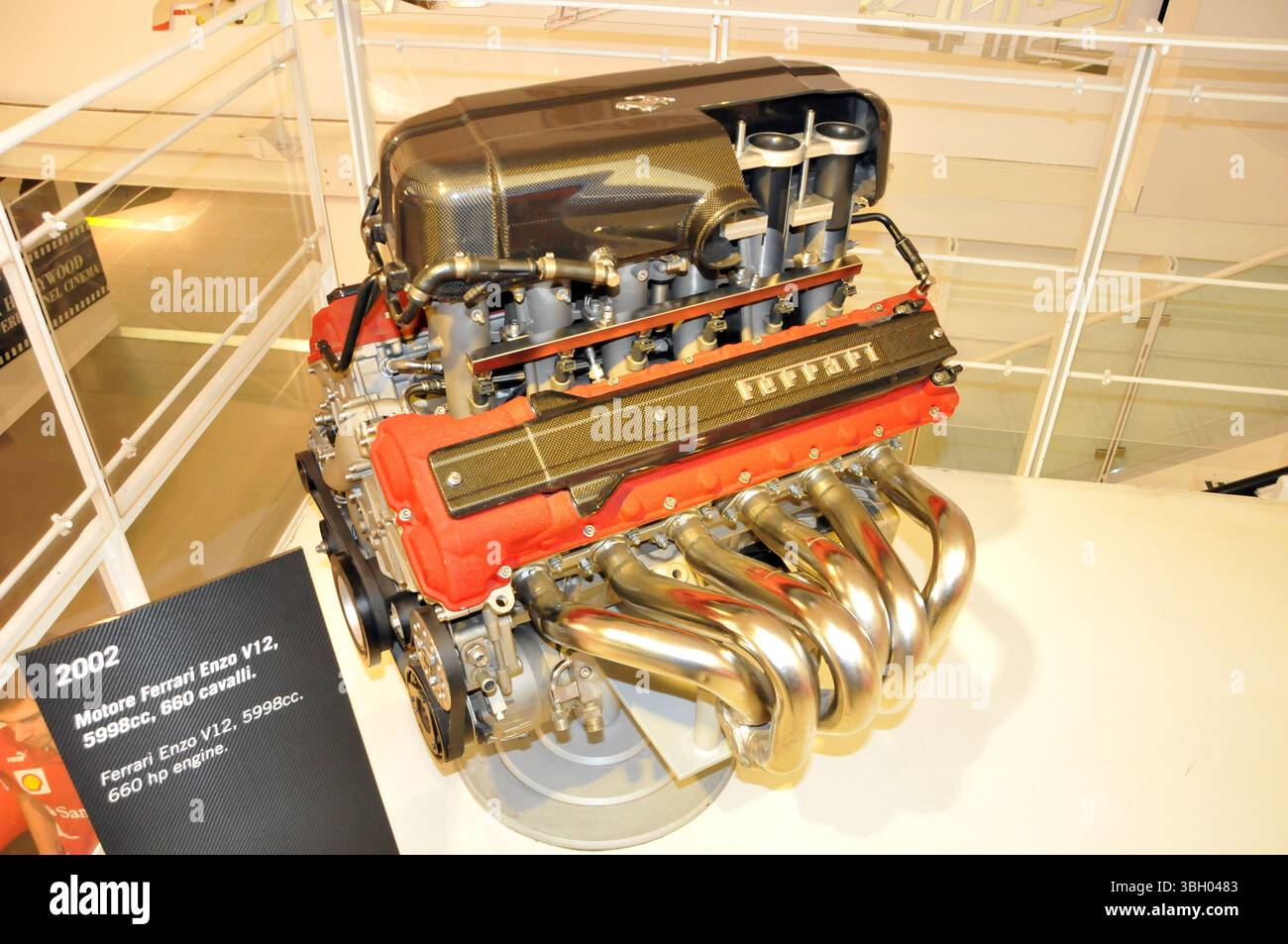 Ferrari Museo - Maranello - Ferrari Enzo Engine Stock Photo - Alamy