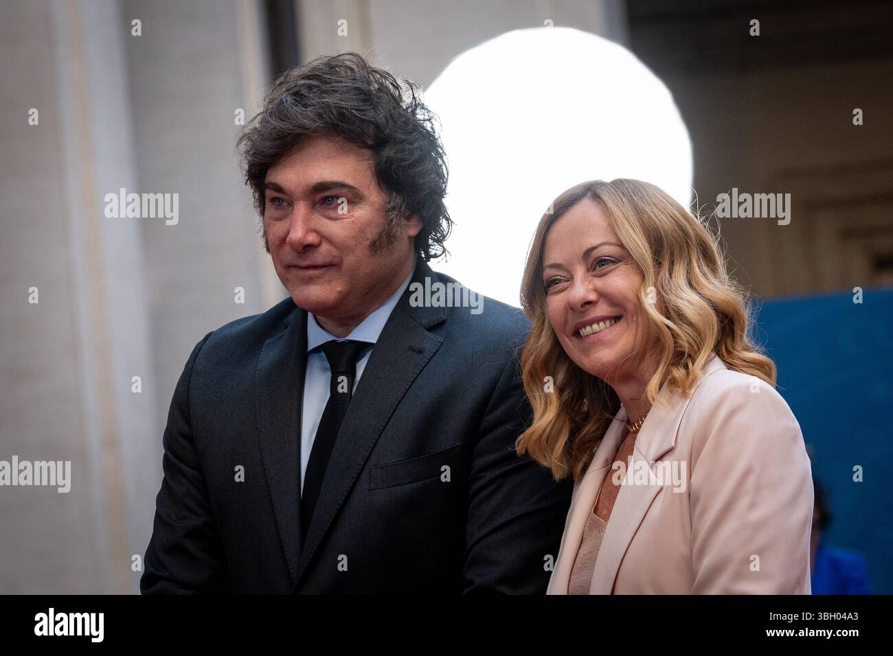 Rome, Italy. 06th June, 2025. Italian Prime Minister Giorgia Meloni and ...