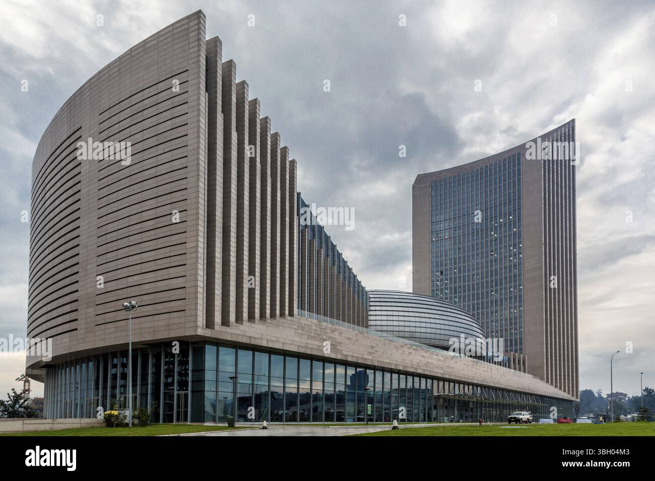 The New African Union Commission headquarters building in Addis Ababa ...