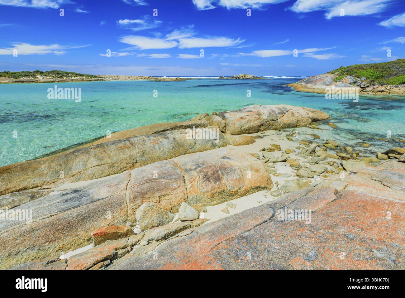 William Bay NP, Denmark and Albany Region, Western Australia. Sheltered waters of Madfish Bay ...