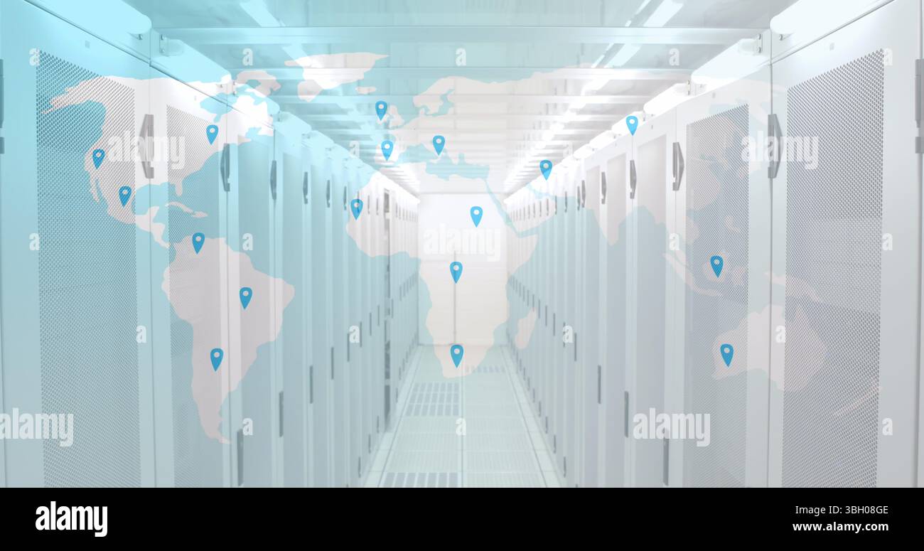 Global network connections location hi-res stock photography and images ...