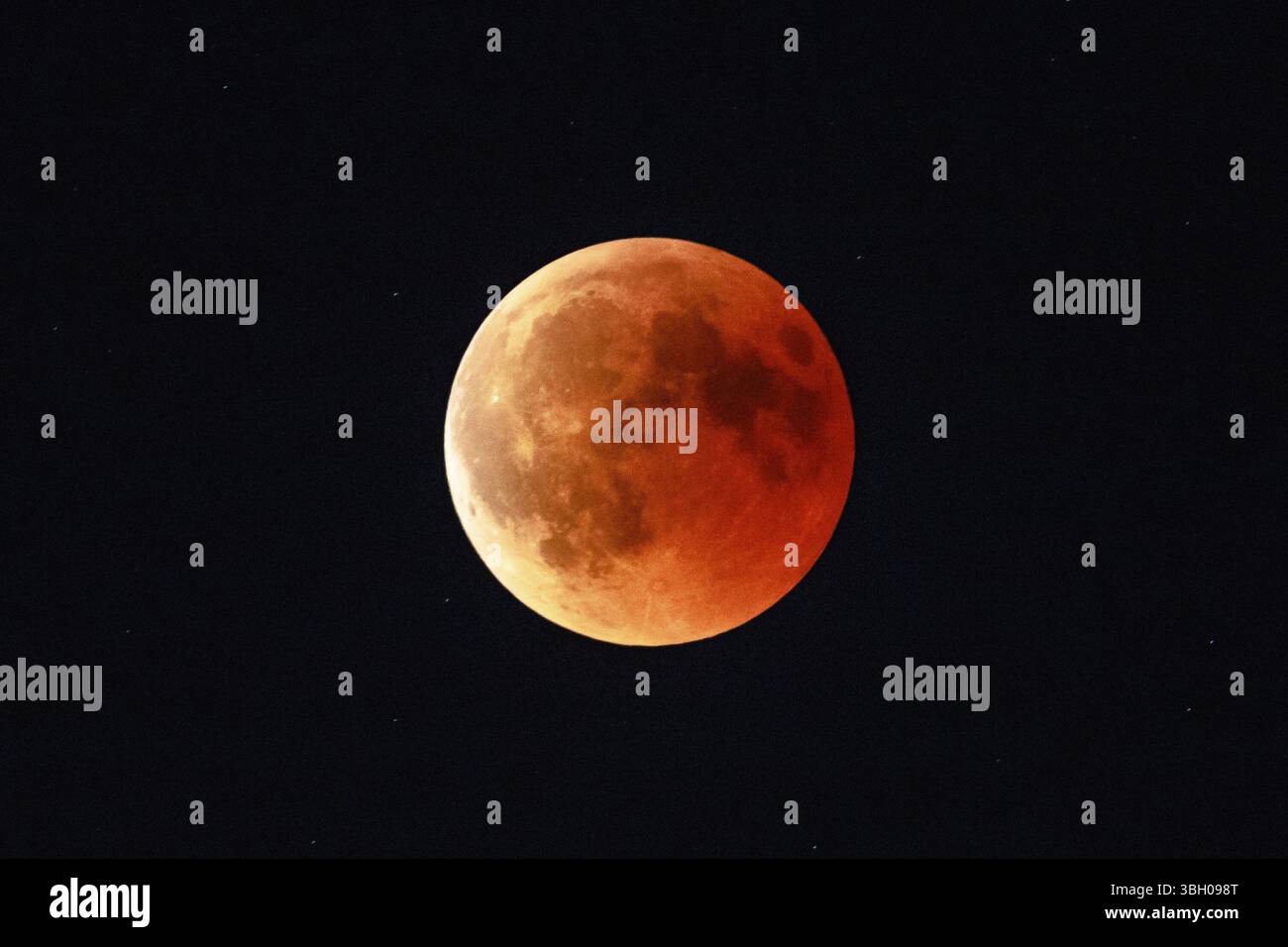 Moon eclipse in full moon and super moon by night. Total Lunar eclipse ...
