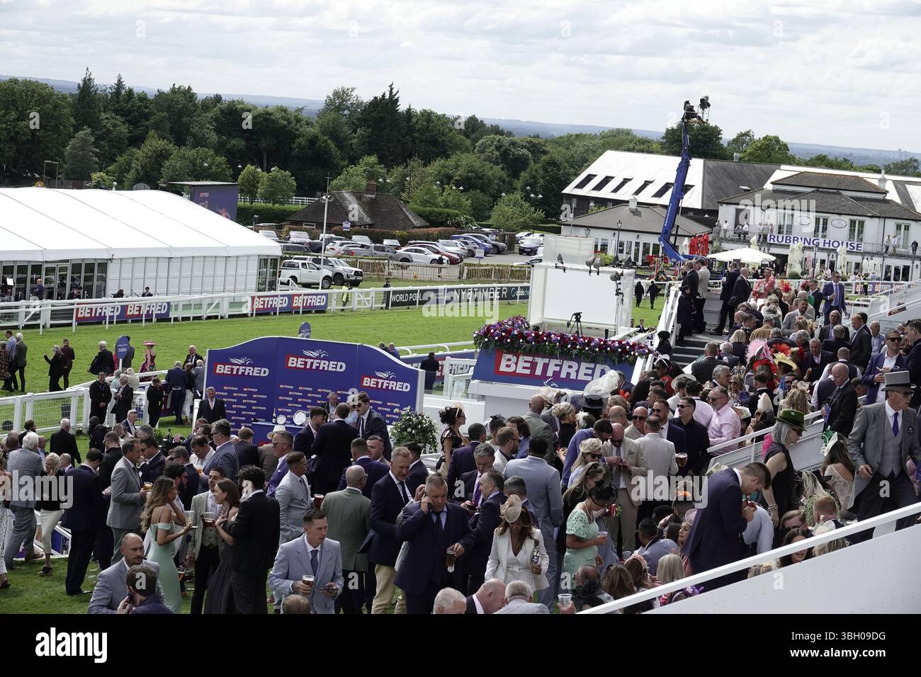 Epsom Downs Racecourse, Epsom, Surrey, UK. 6th June, 2025. View of the ...