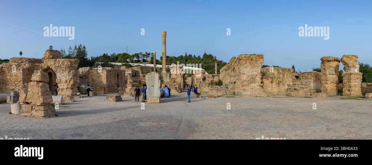 A panorama of the Baths of Antoninus at the Archaeological Site of ...