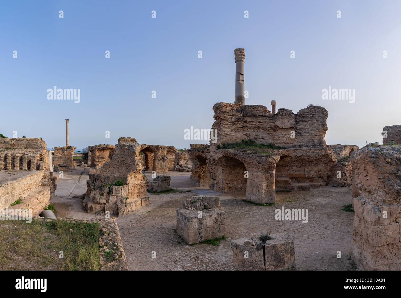 A picture of the Baths of Antoninus at the Archaeological Site of ...
