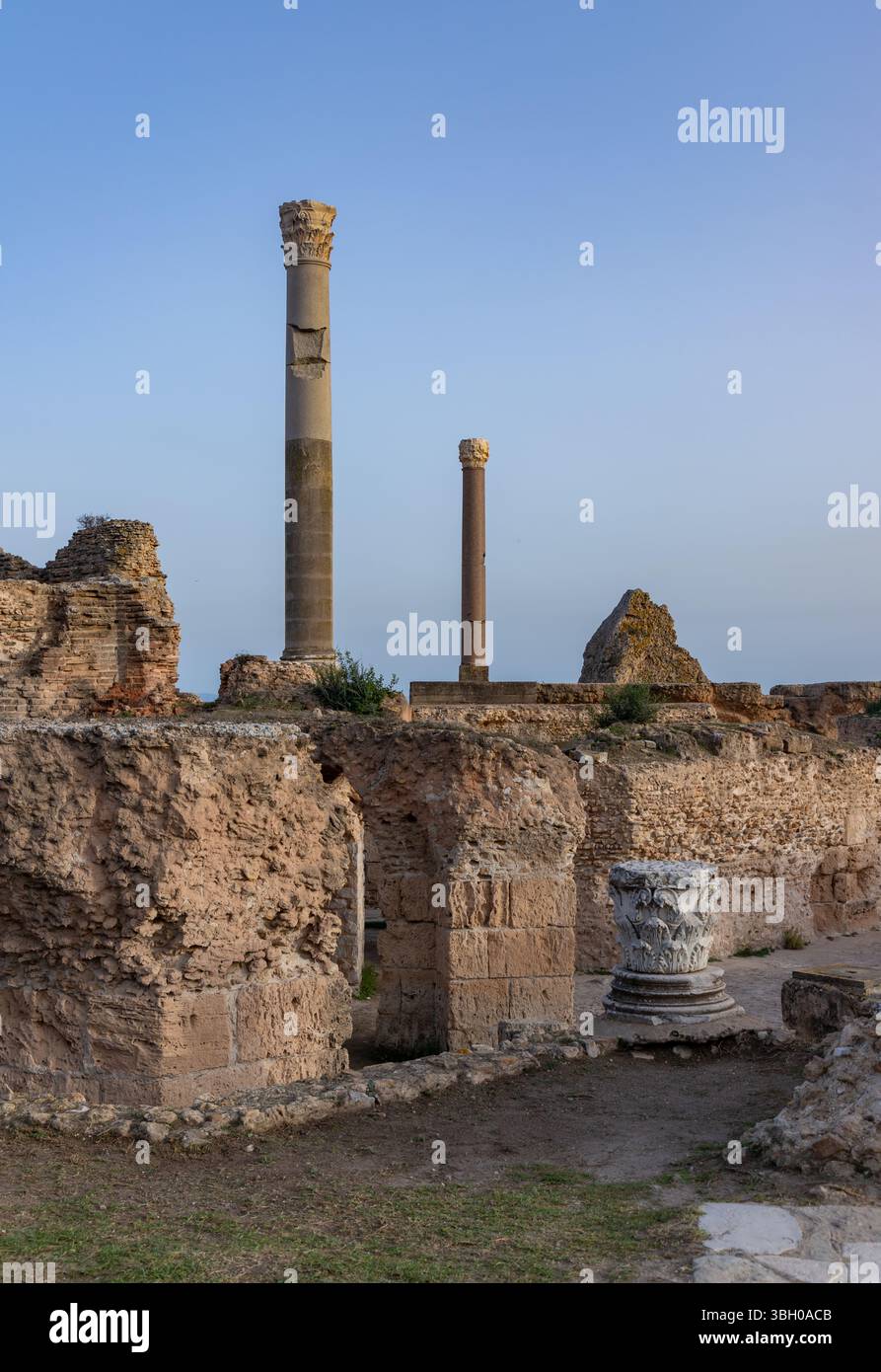 A picture of the Baths of Antoninus at the Archaeological Site of ...