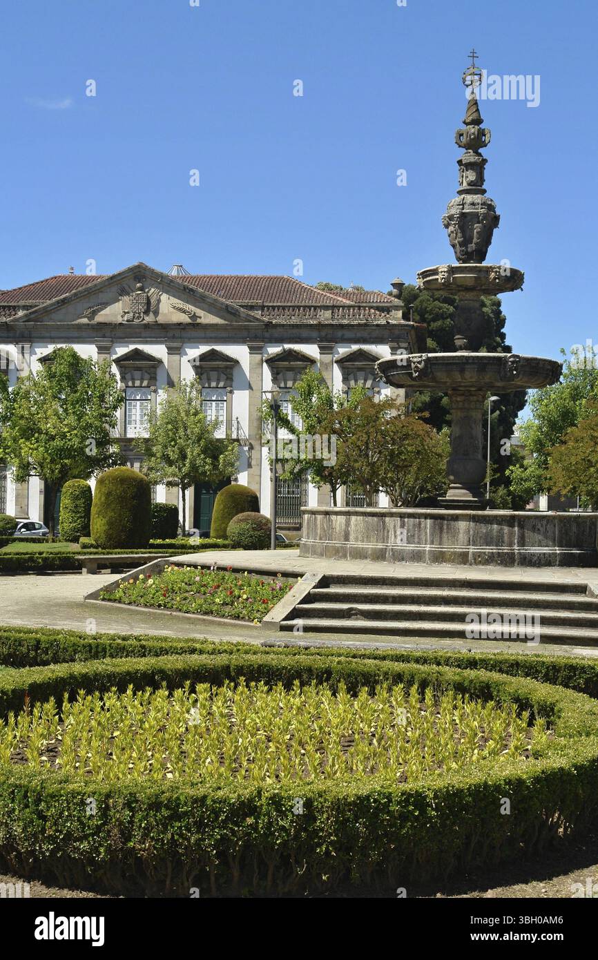 Museum with glassware, ceramics, furniture and clocks in a baroque ...