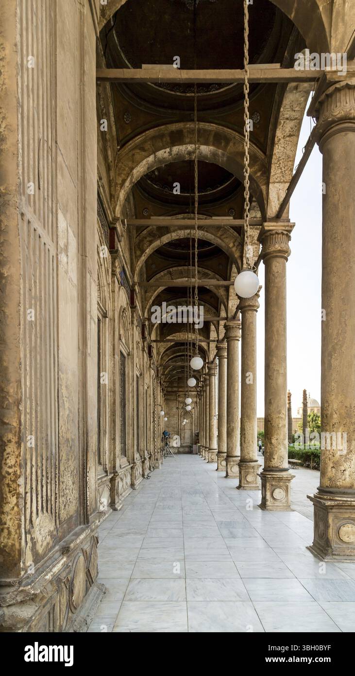 The Saladin Citadel of Cairo, a fortified medieval castle with a mosque ...