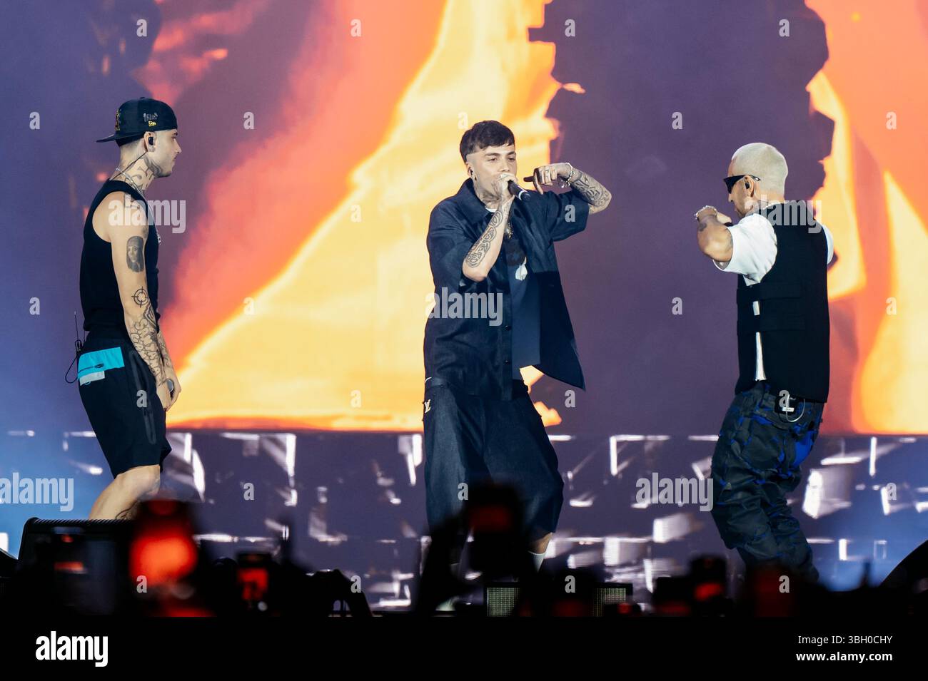 Naples, Italy. 05th June, 2025. Italian rappers Shiva, also known as ...