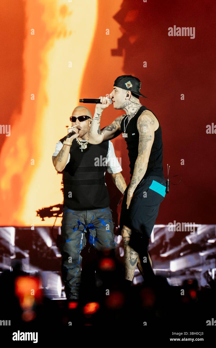 Naples, Italy. 05th June, 2025. Italian rapper Luche, also known as ...
