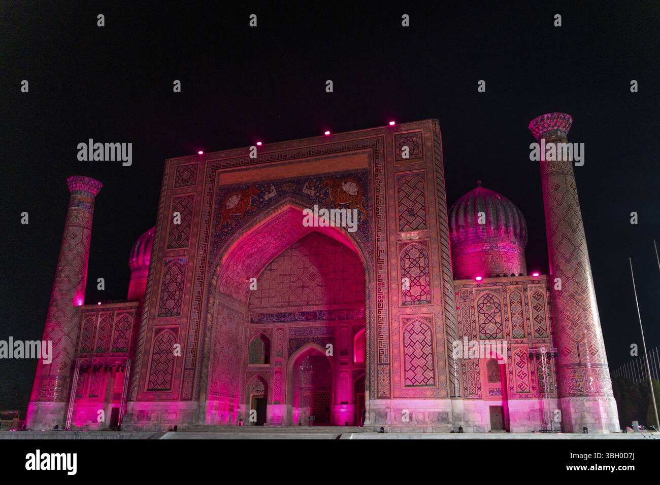 The Tillya Kori Madrasah and Ulugbek madrasasi and Sherdor Madrasa on ...