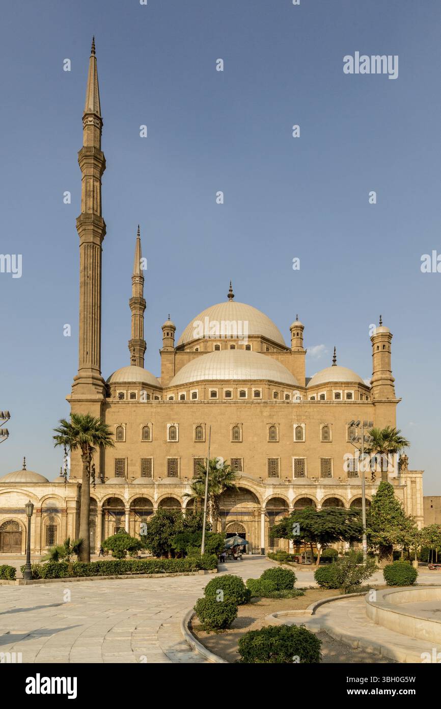 The Saladin Citadel of Cairo, a fortified medieval castle with a mosque ...