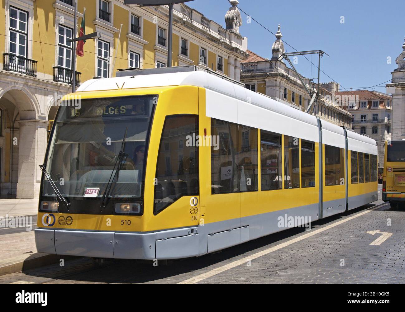 Modern trams partially replace the old historic trains Stock Photo - Alamy