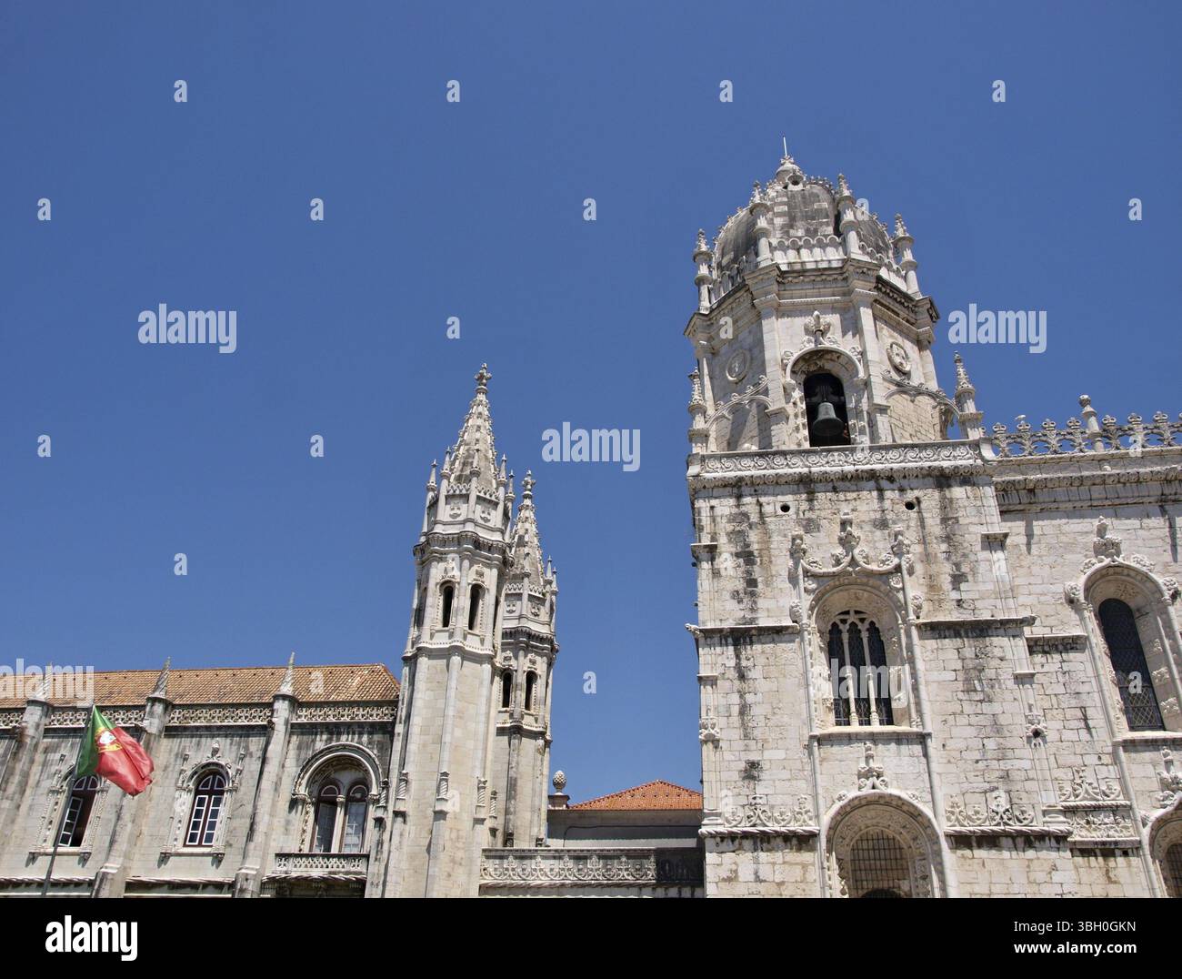 Facade and tower of Belem Cathedral Stock Photo - Alamy