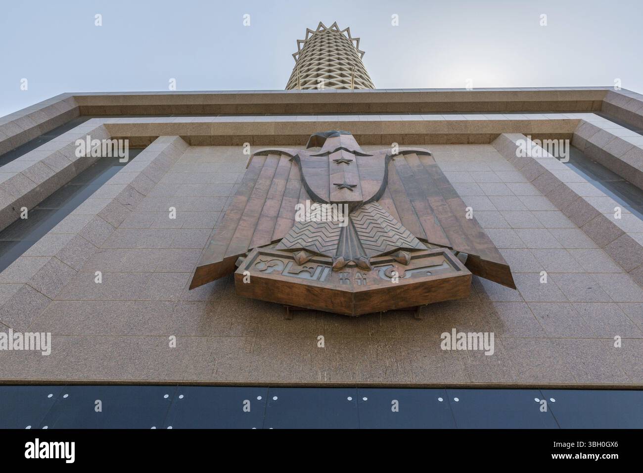 The iconic monumental Cairo tower soaring high in the sky Stock Photo ...