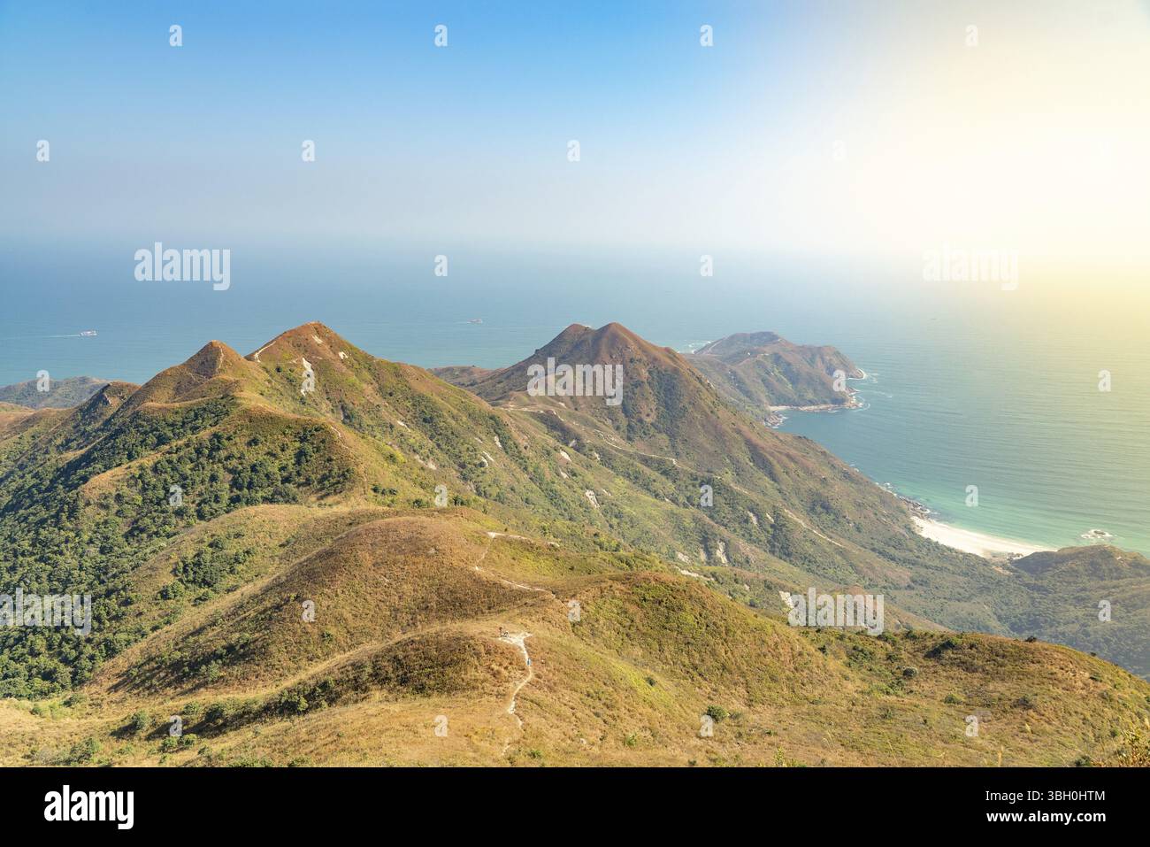 The amazing nature view from Sharp Peak in Sai Kung East Country Park in Hong Kong Stock Photo ...