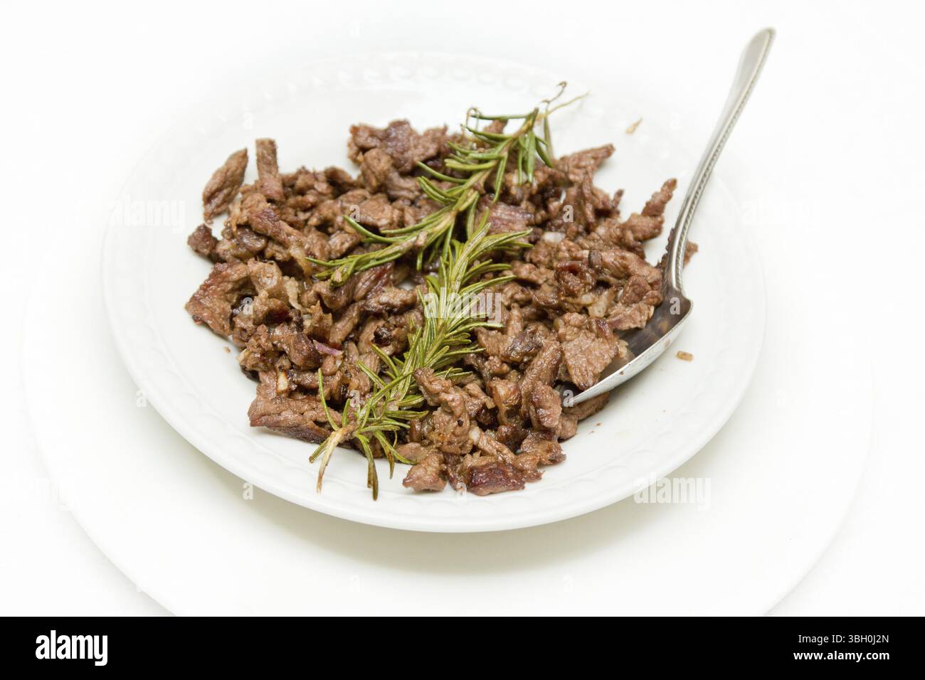 Tibs, Traditioal Ethiopian cusine which is sauteed meat and onions ...