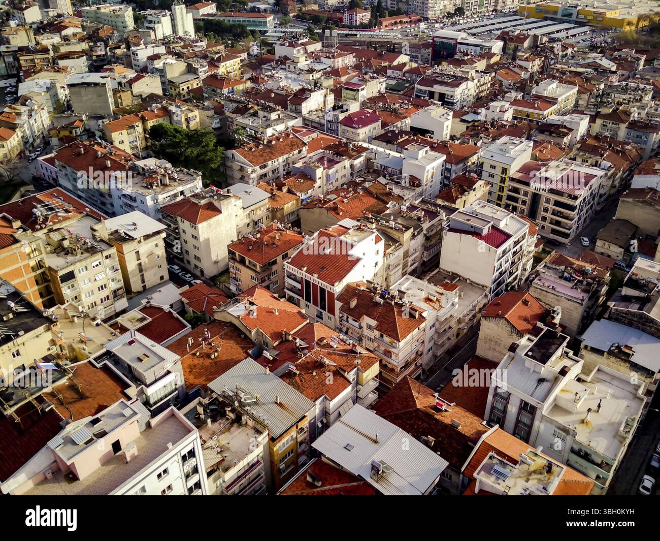 Aerial photograph of the capital of Aydin province - Aydin city from ...
