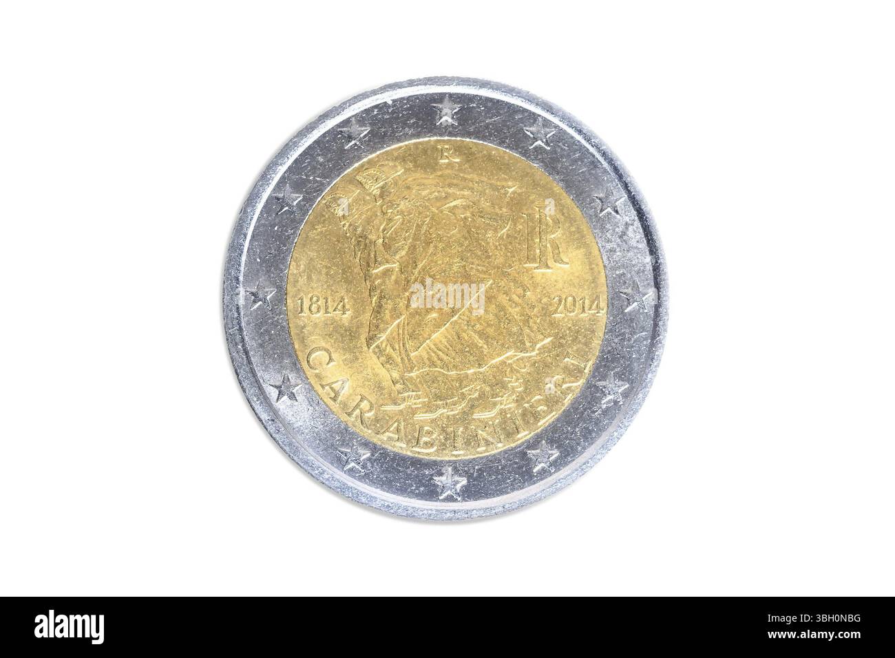 Italian two-euro commemorative coins for Carabinieri corp of the ...