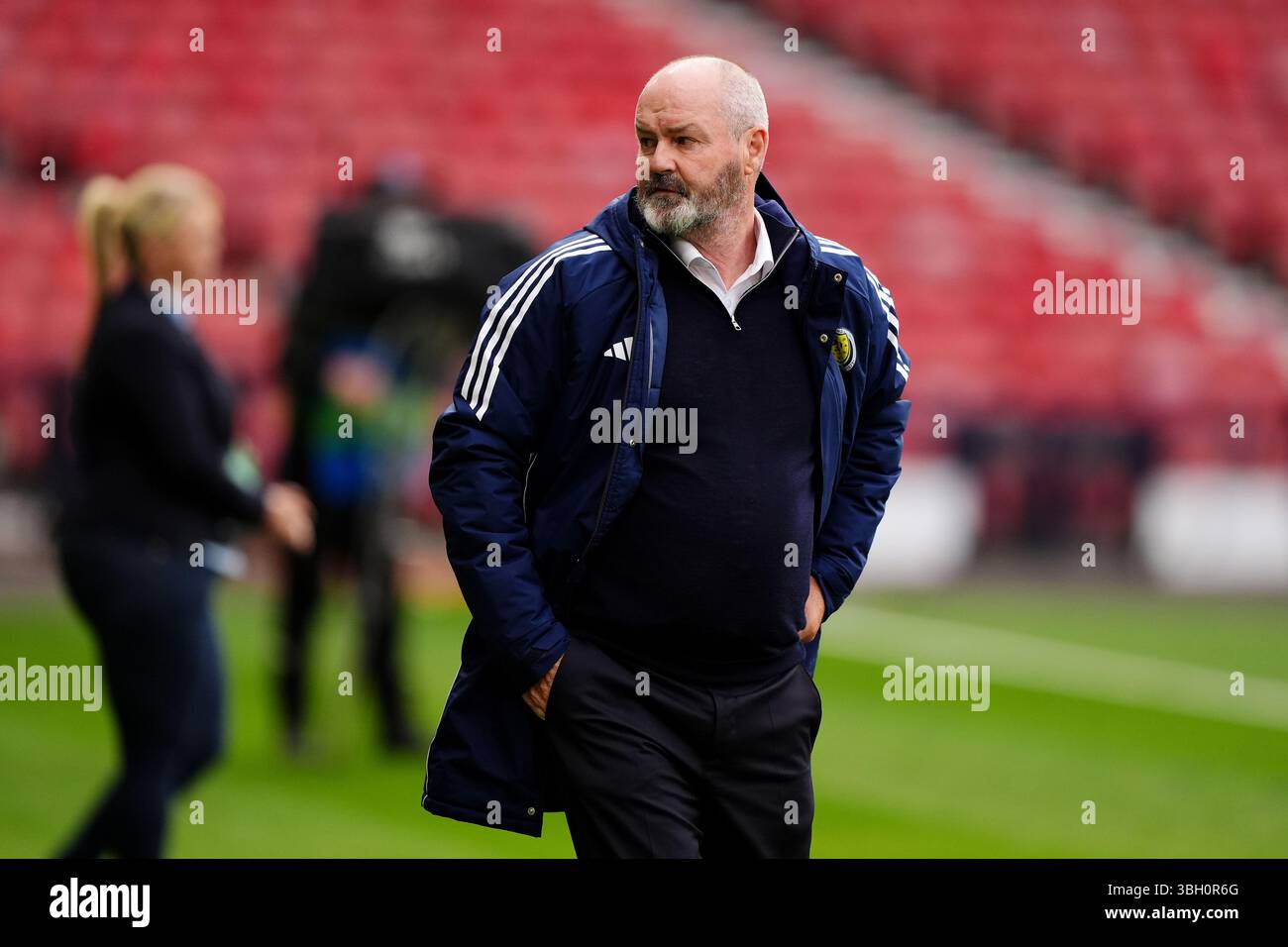 Scotland manager Steve Clarke ahead of the international friendly match ...