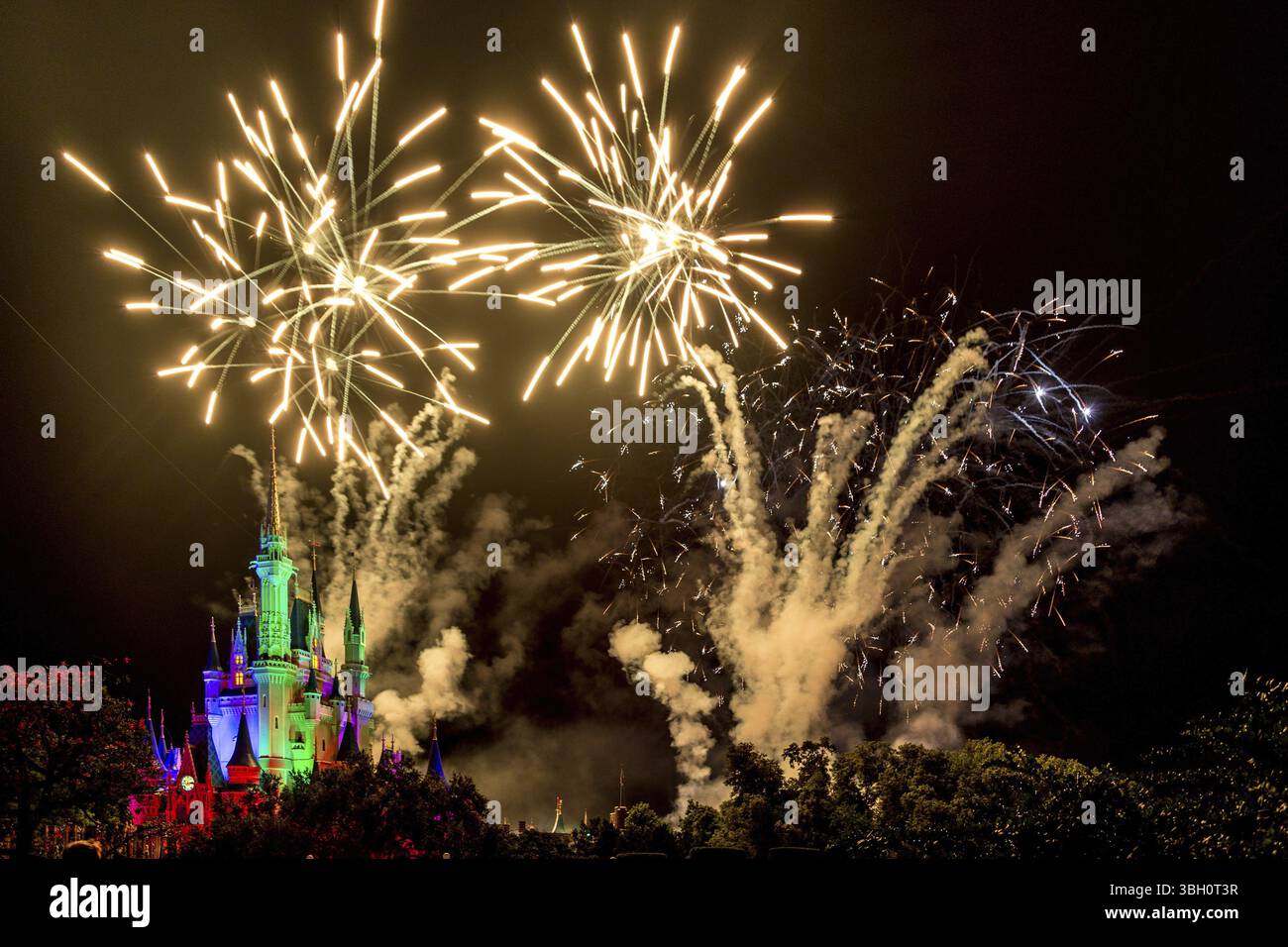 Orlando, Florida â€“ Sept 4: The famous Wishes nighttime spectacular ...