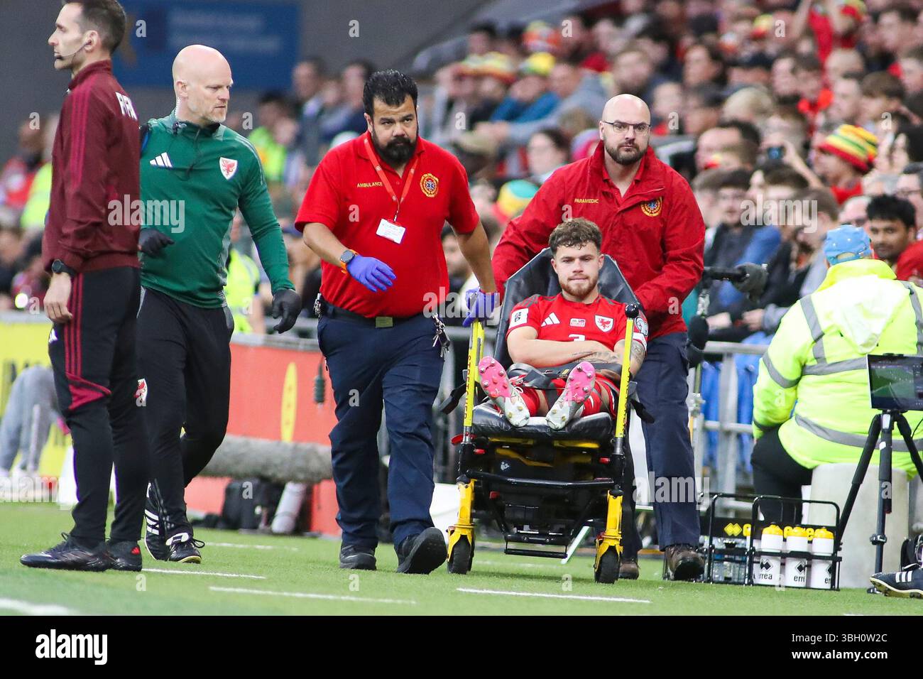 Cardiff, Wales, UK. 6th June 2025. Neco Williams of Wales is ...