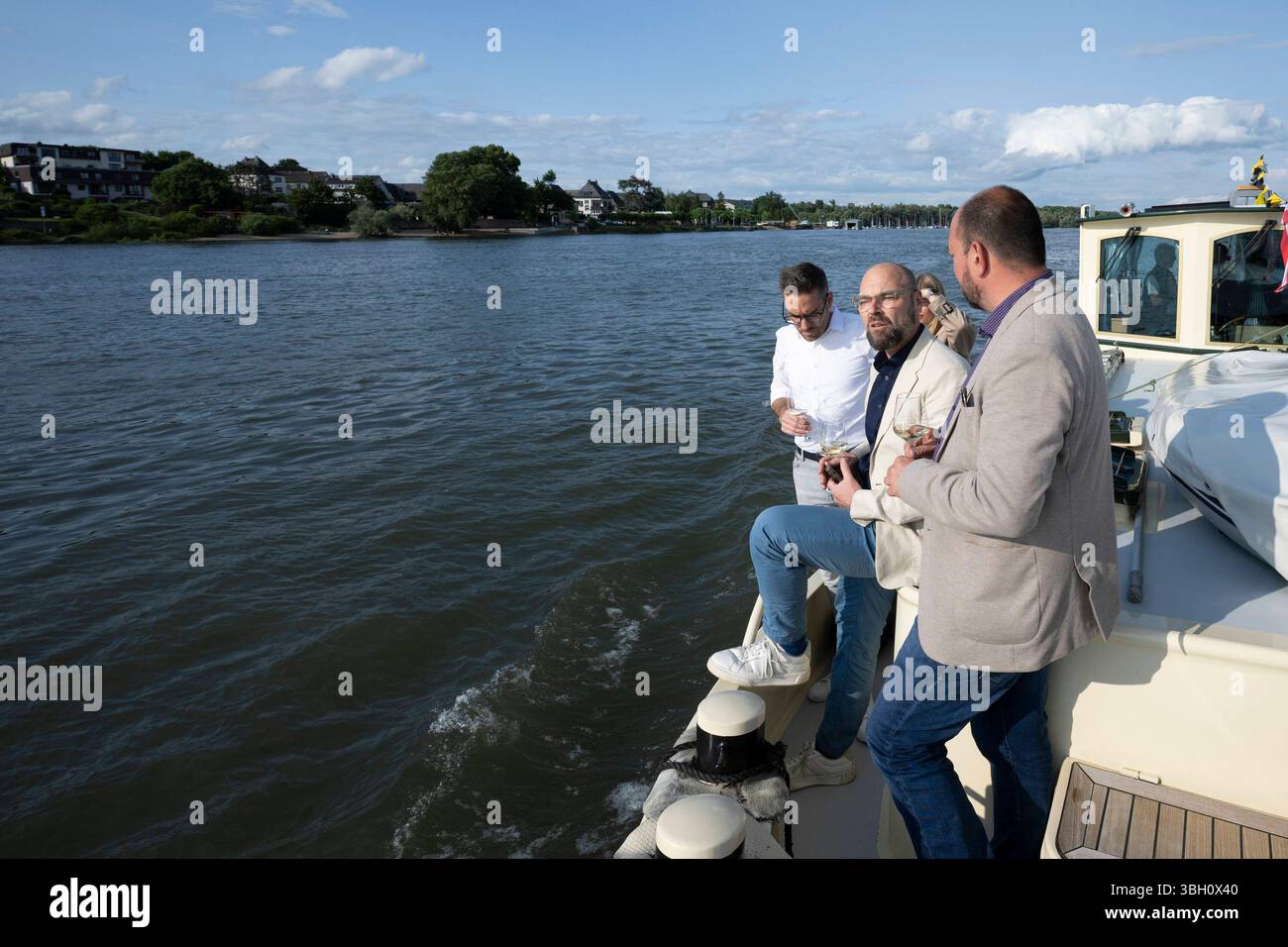 Rheinwoche 2025, 06.06.2025 Eröffnungsfahrt mit VIPs Christoph Graf ...