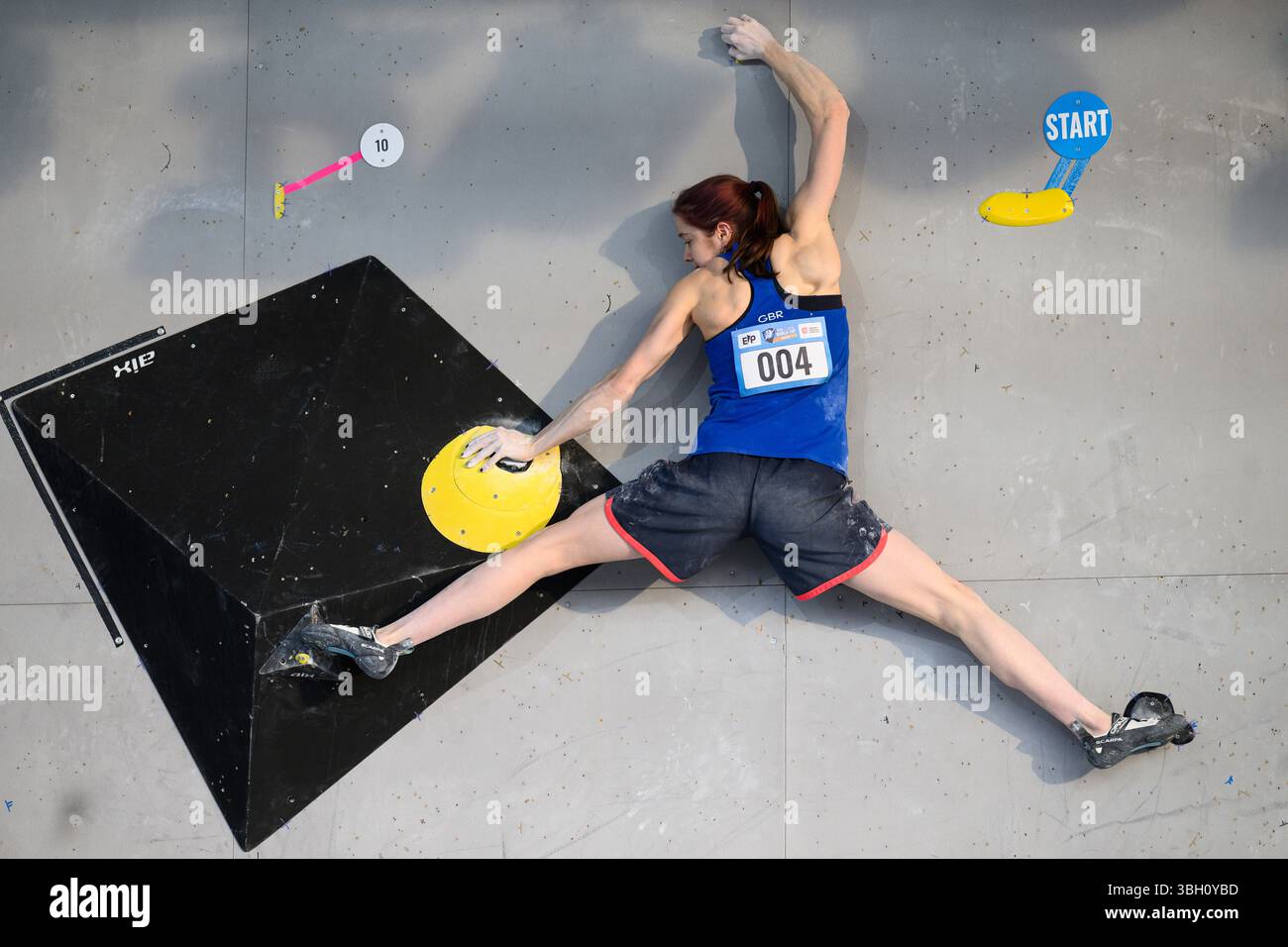Prague, Czech Republic. 06th June, 2025. Sport climber Erin McNeice of ...