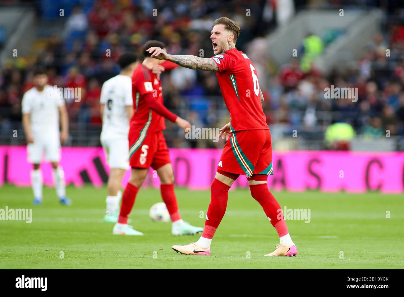 Cardiff, Wales, UK. 6th June 2025. Joe Roden of Wales during the FIFA ...