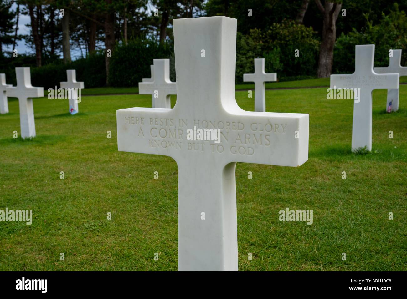 Standing among the endless rows of white crosses at the Normandy ...
