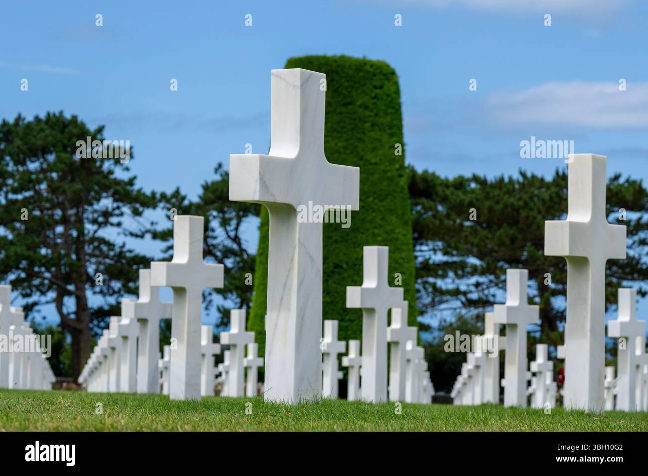 Standing among the endless rows of white crosses at the Normandy ...