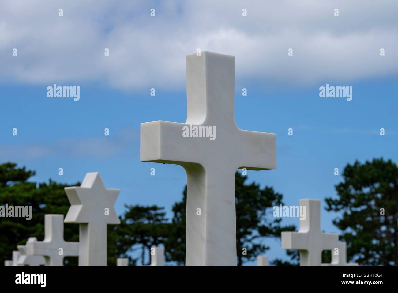 Standing among the endless rows of white crosses at the Normandy ...