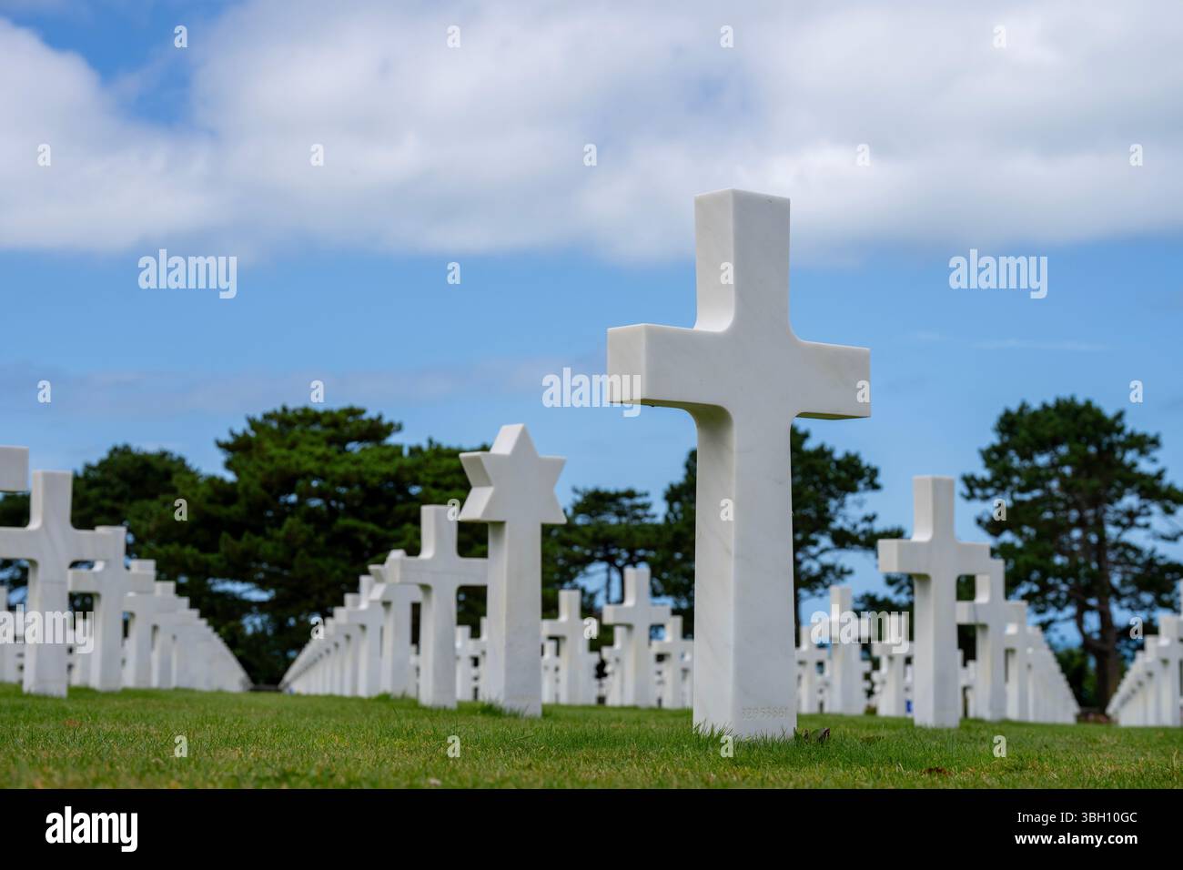 Standing among the endless rows of white crosses at the Normandy ...