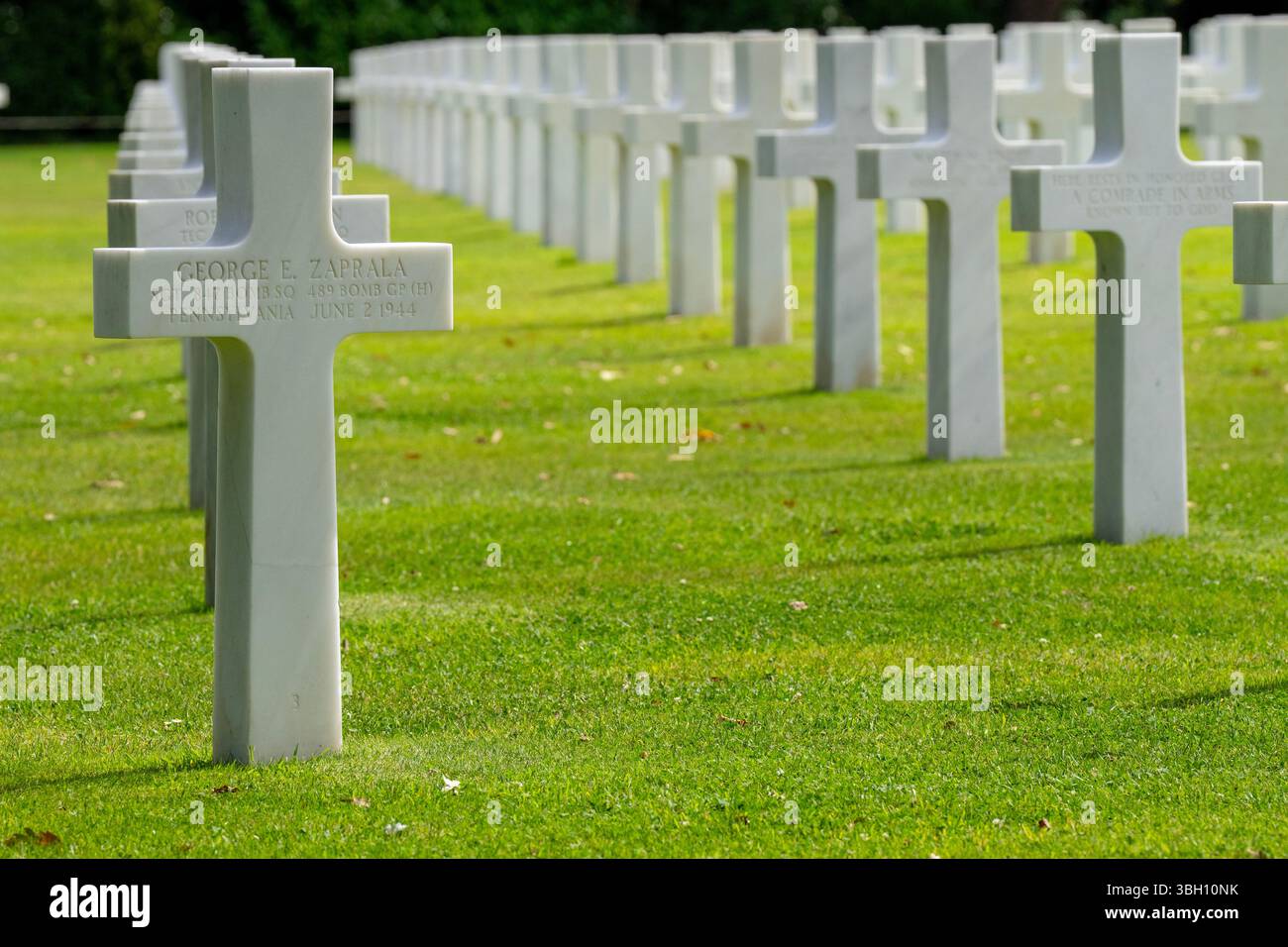 Standing among the endless rows of white crosses at the Normandy ...