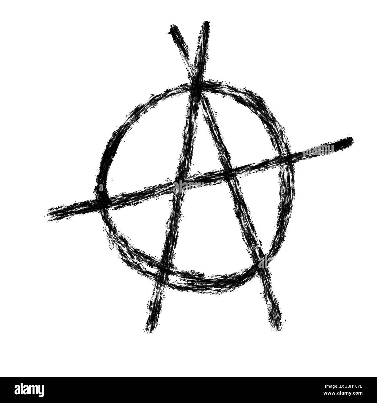 Anarchy symbol on transparent background, illustration Stock Photo - Alamy