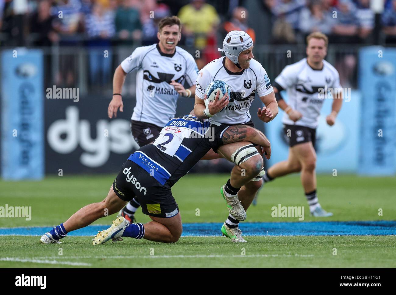 Bristol Bears Fitz Harding in action during Gallagher Premiership semi ...